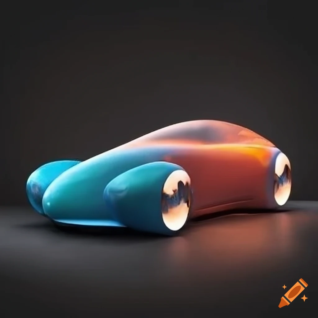 Custom car shaped like a koi fish on Craiyon