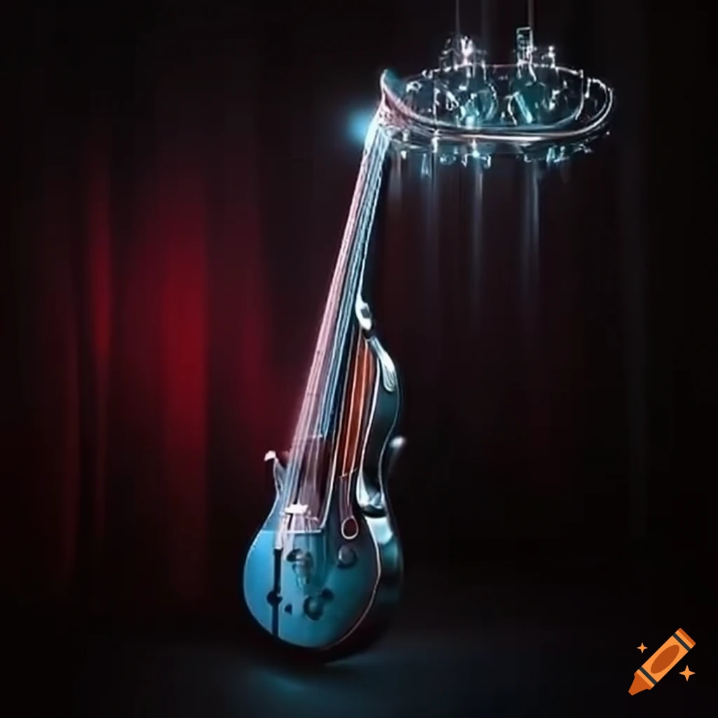 Futuristic musical instrument on Craiyon