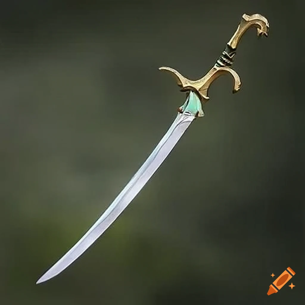 Mythic fantasy master scimitar on Craiyon