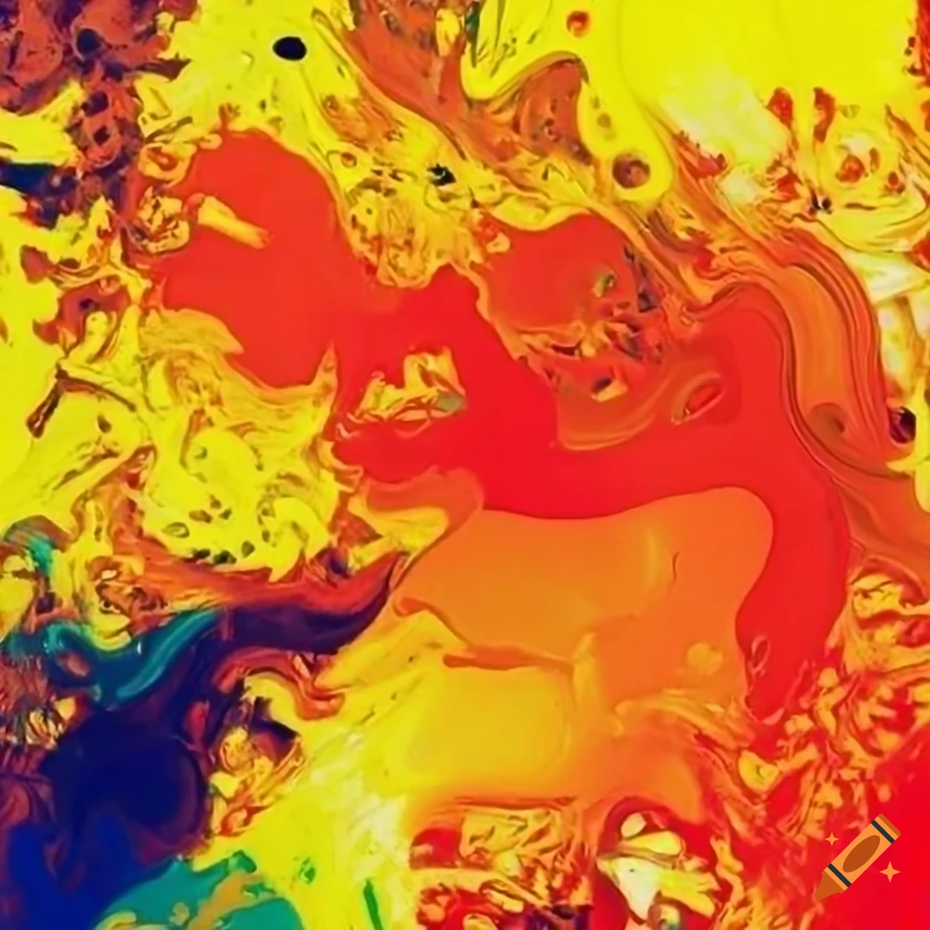 Abstract art with mixed colors embedded into each other on Craiyon