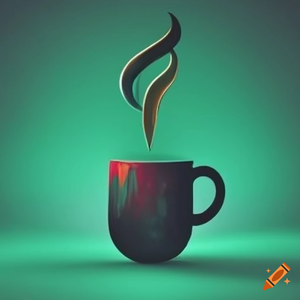Logo for a coffee business focusing on fat burning, green cup design on ...
