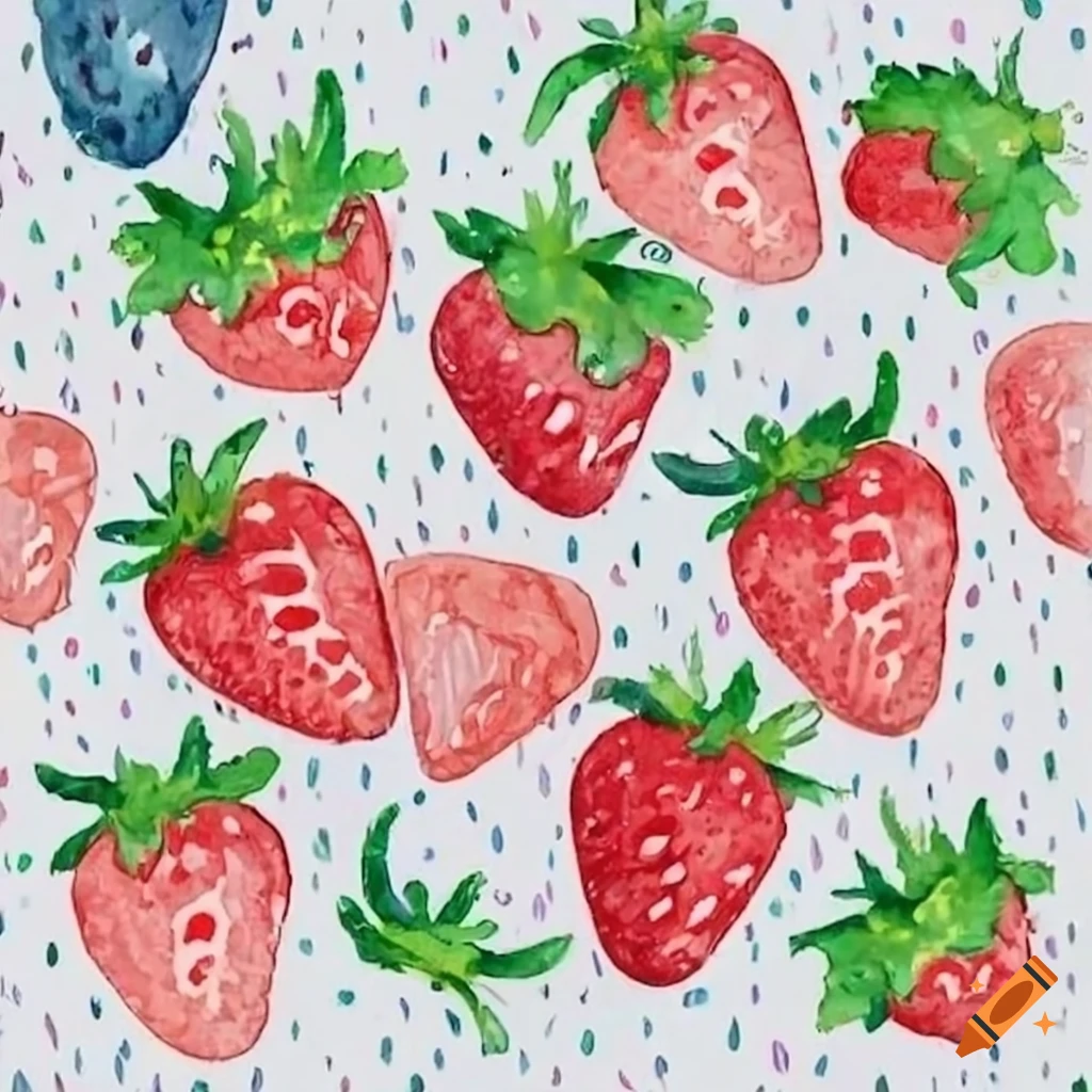 Strawberry rain on Craiyon