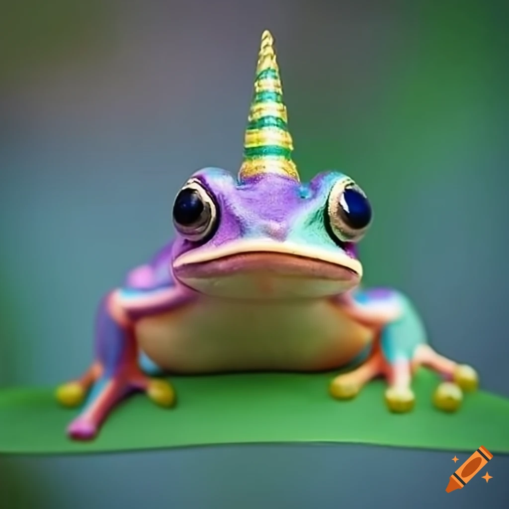 Unicorn frog on Craiyon