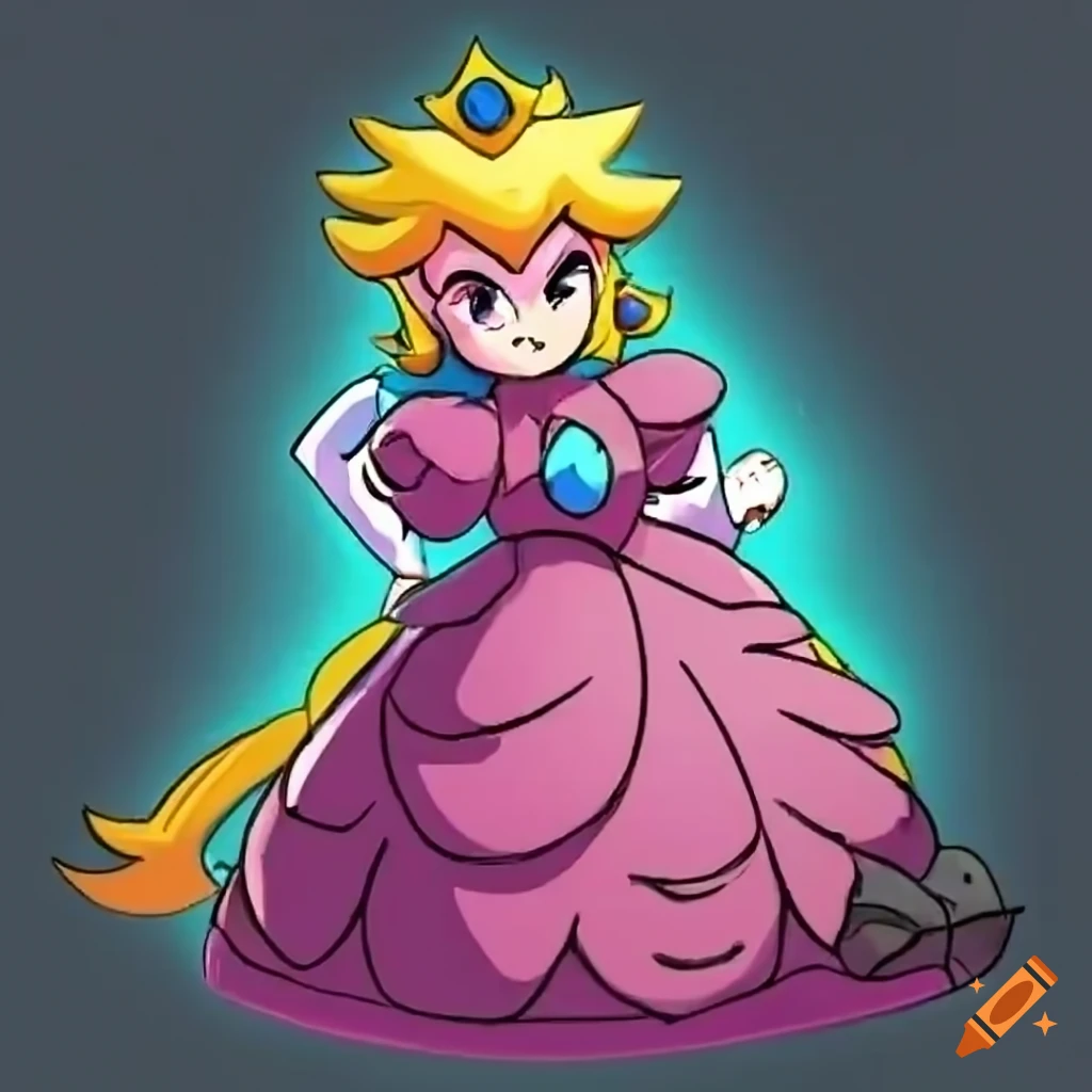 Fnf princess peach idle animation on Craiyon