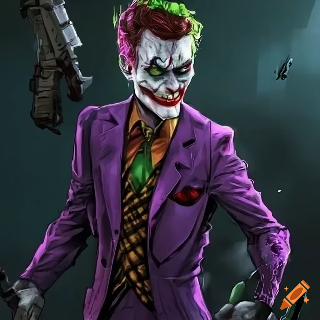 Dc joker tactical design concept art on Craiyon