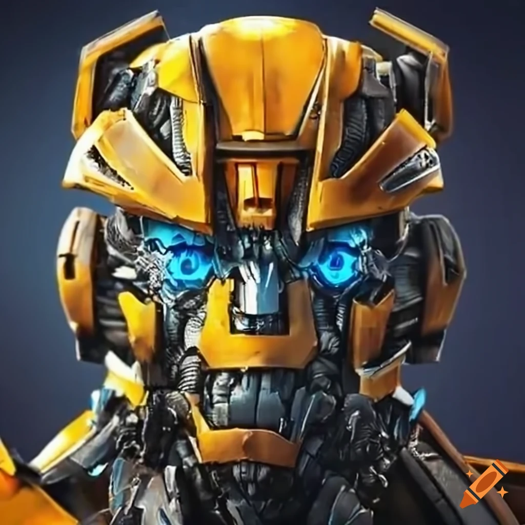 Bumblebee transformer crying on Craiyon