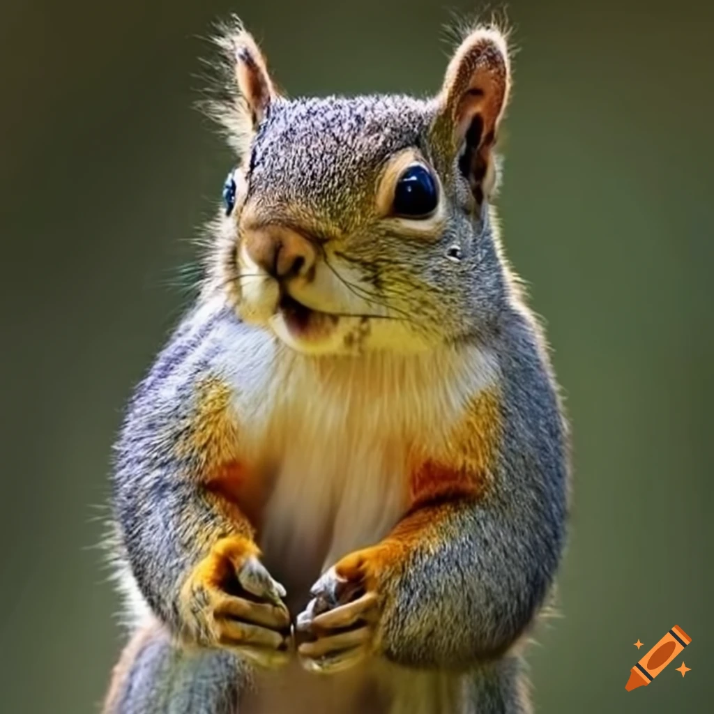 Whispering squirrel on Craiyon