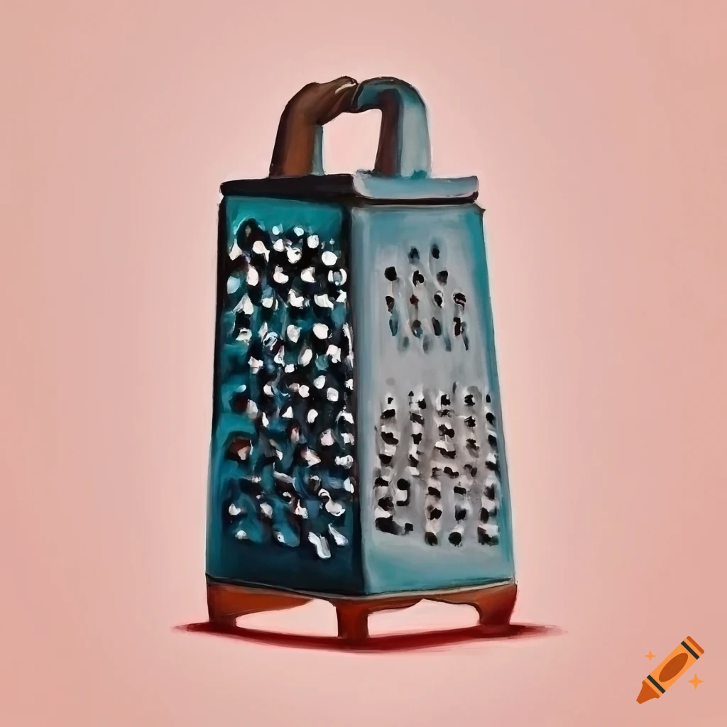 Grater in a canvas painting on Craiyon