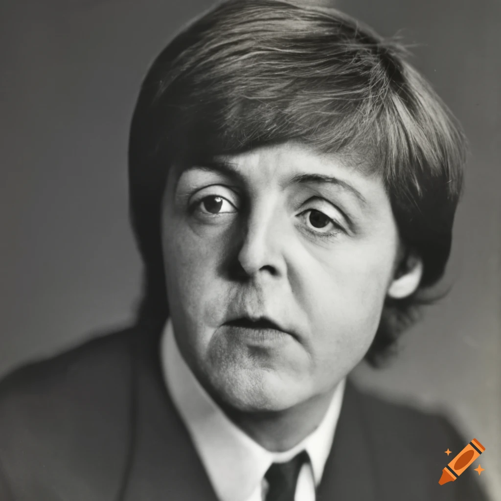 Vintage close-up portrait of Paul McCartney by Berenice Abbott in the 1920s-30s on Craiyon