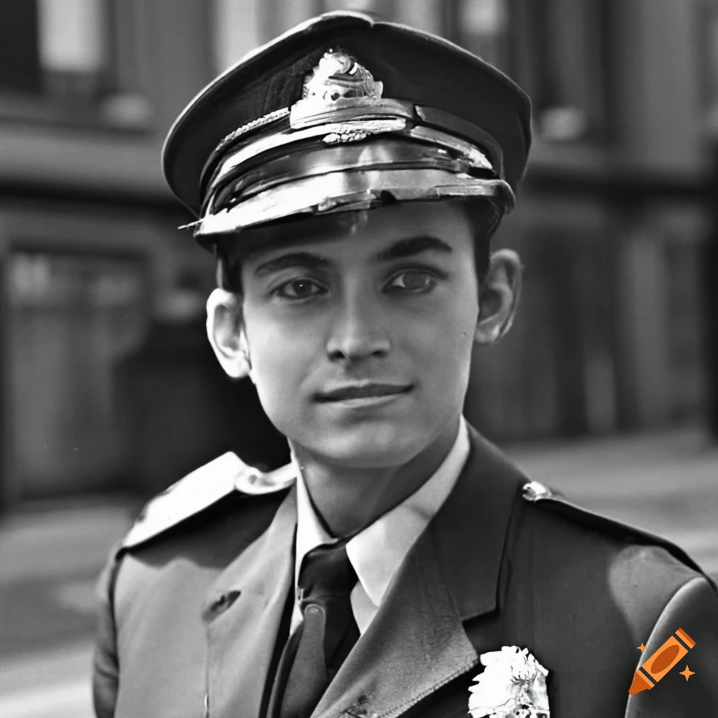 Vintage photo of a 22-year-old police officer from south delaware in ...