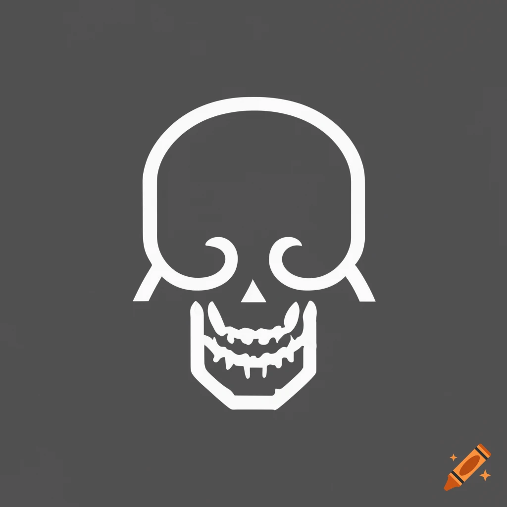 Operating system skull logo on Craiyon