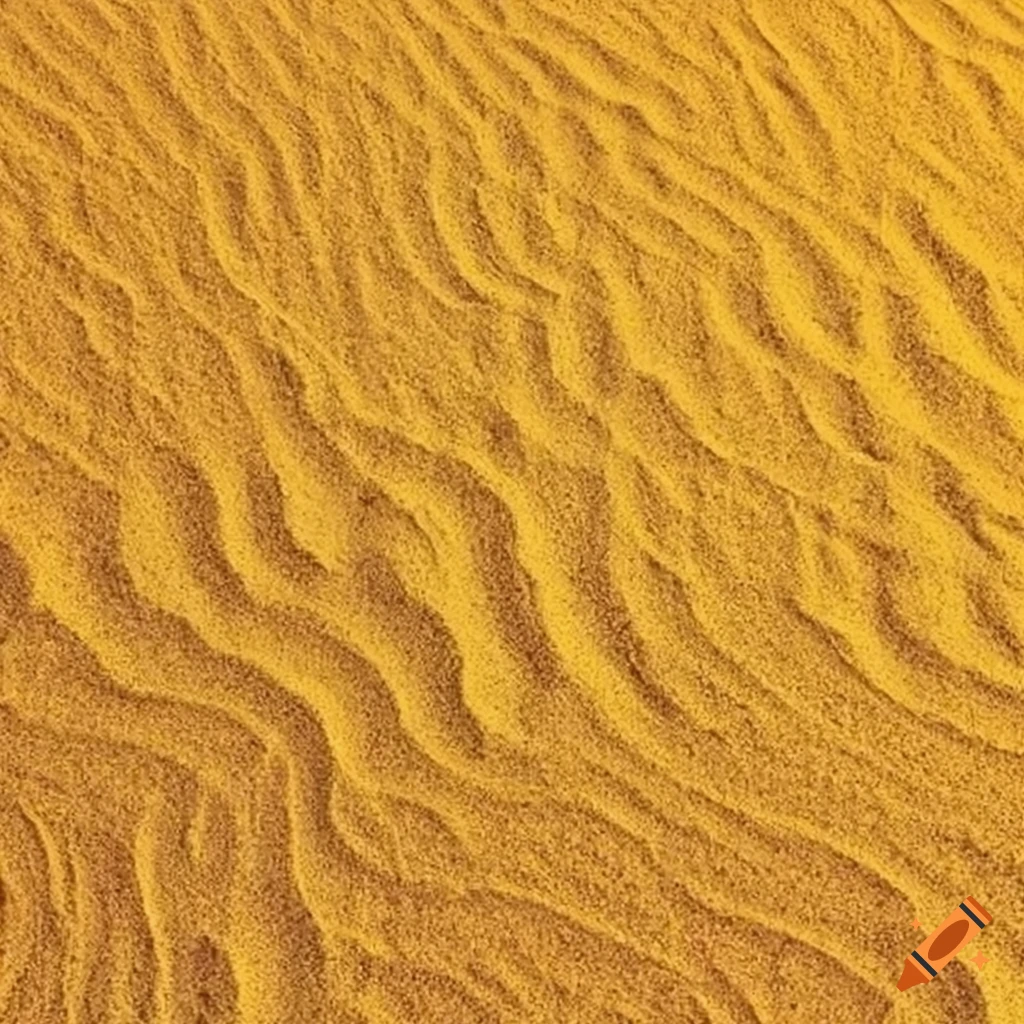 Bright yellow sand texture on Craiyon