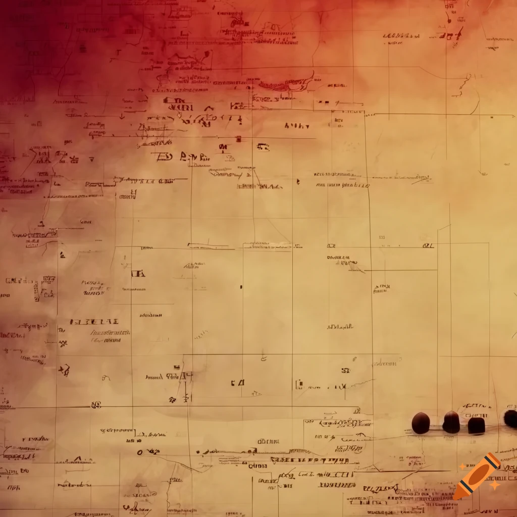 Minimalistic board game event flyer with old world map theme in red ...