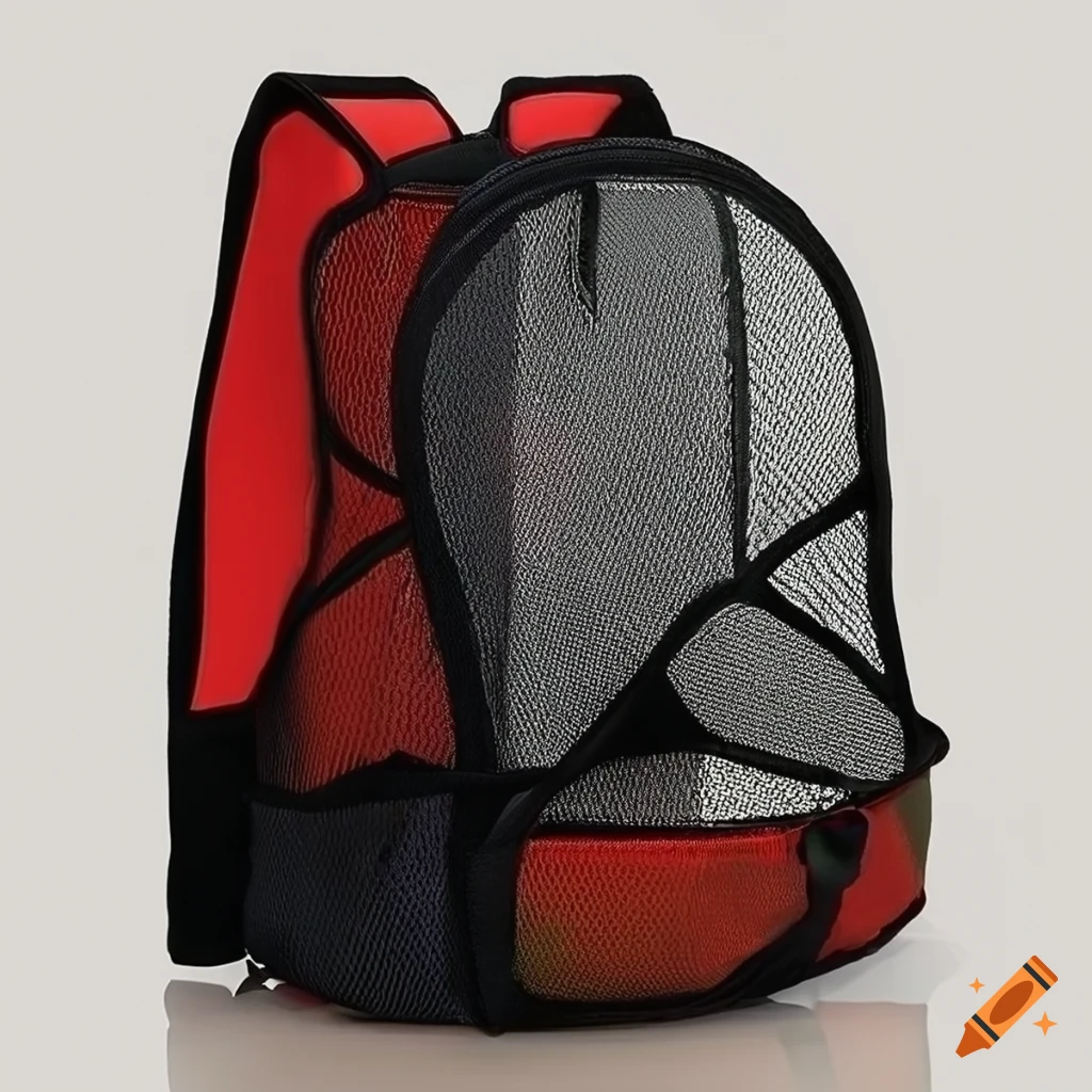 Single color mesh backpack on Craiyon