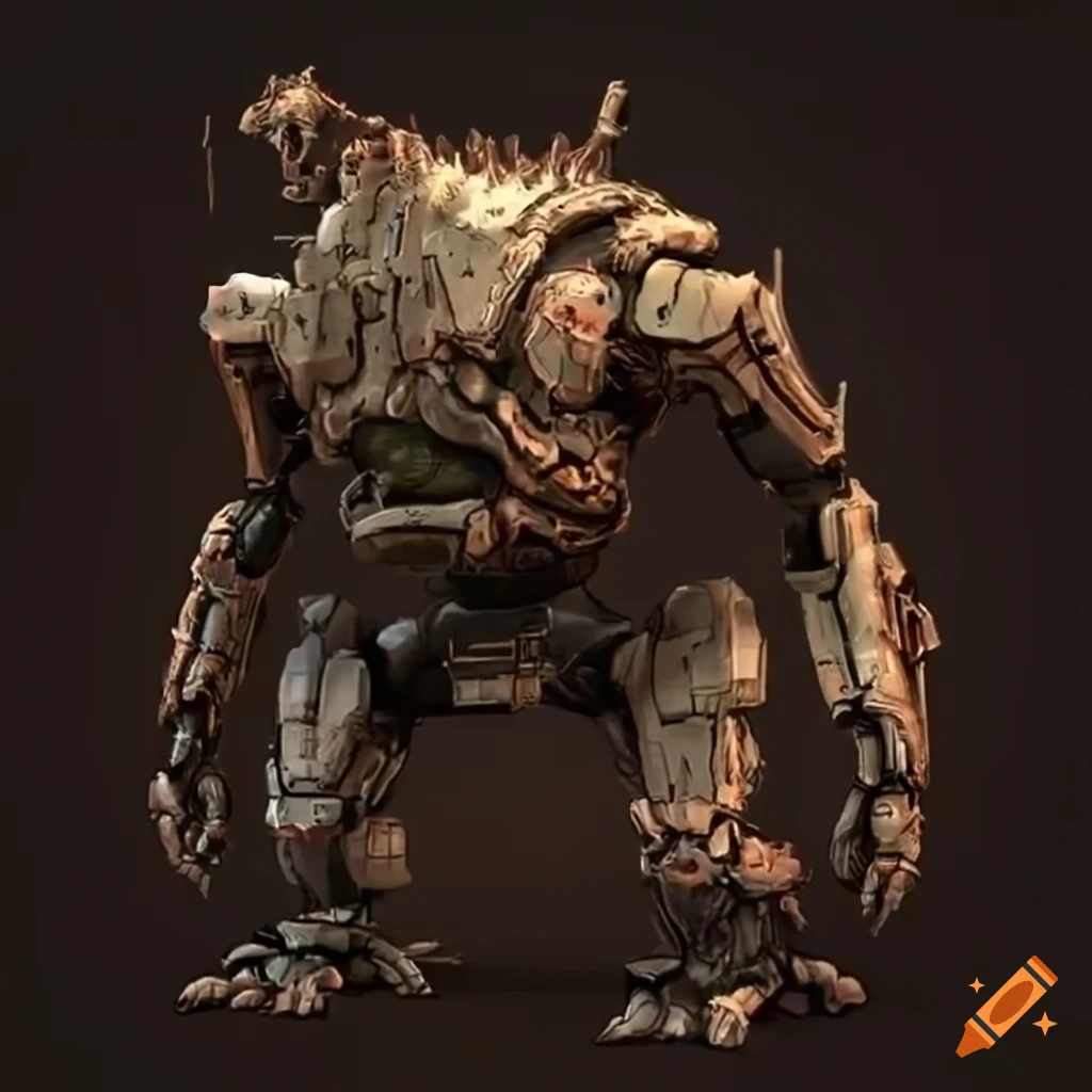 Giant infested mech on Craiyon