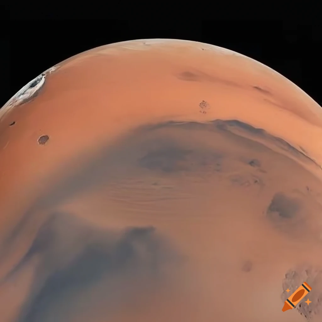 View of mars from orbit on Craiyon