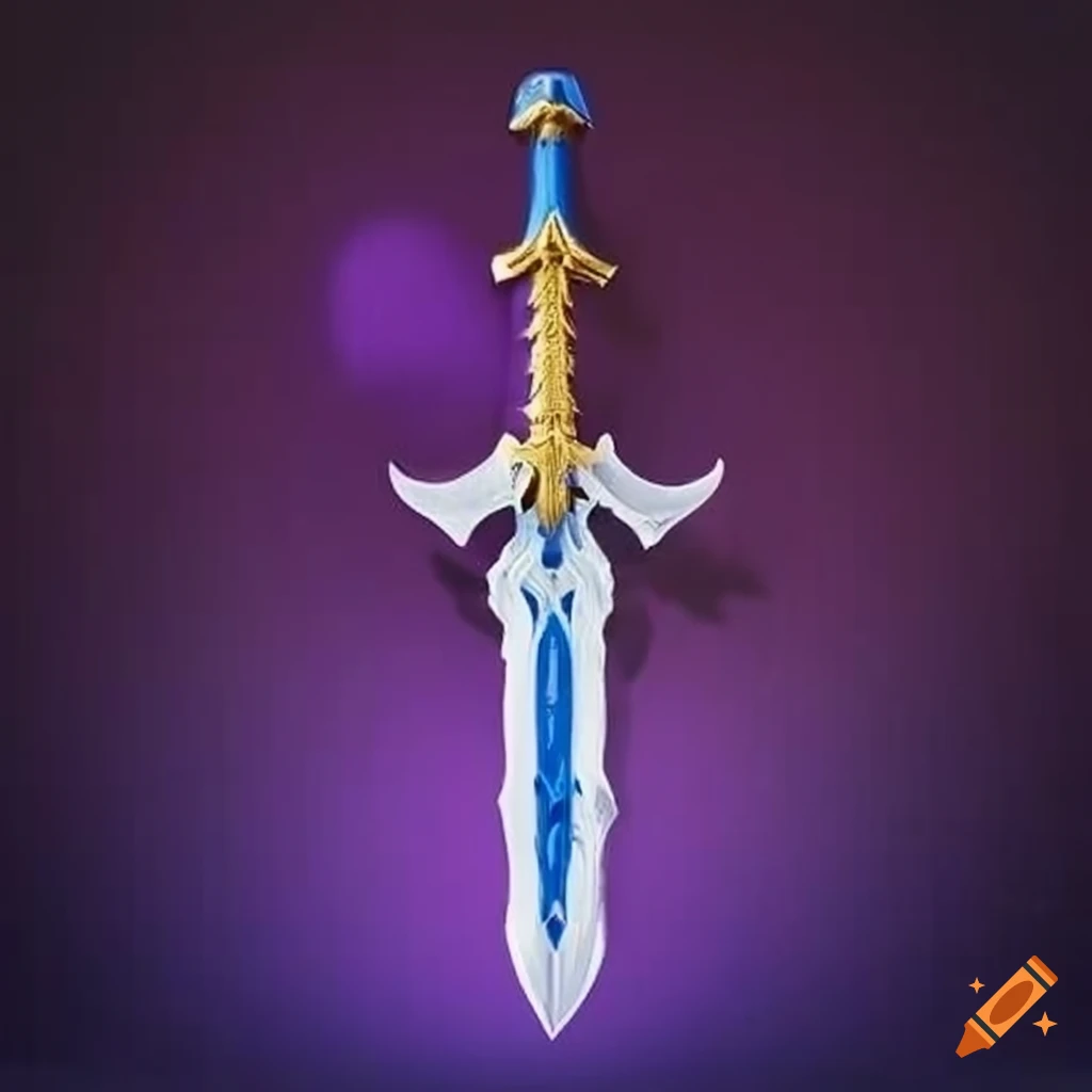 Magic straight perfect master sword on Craiyon