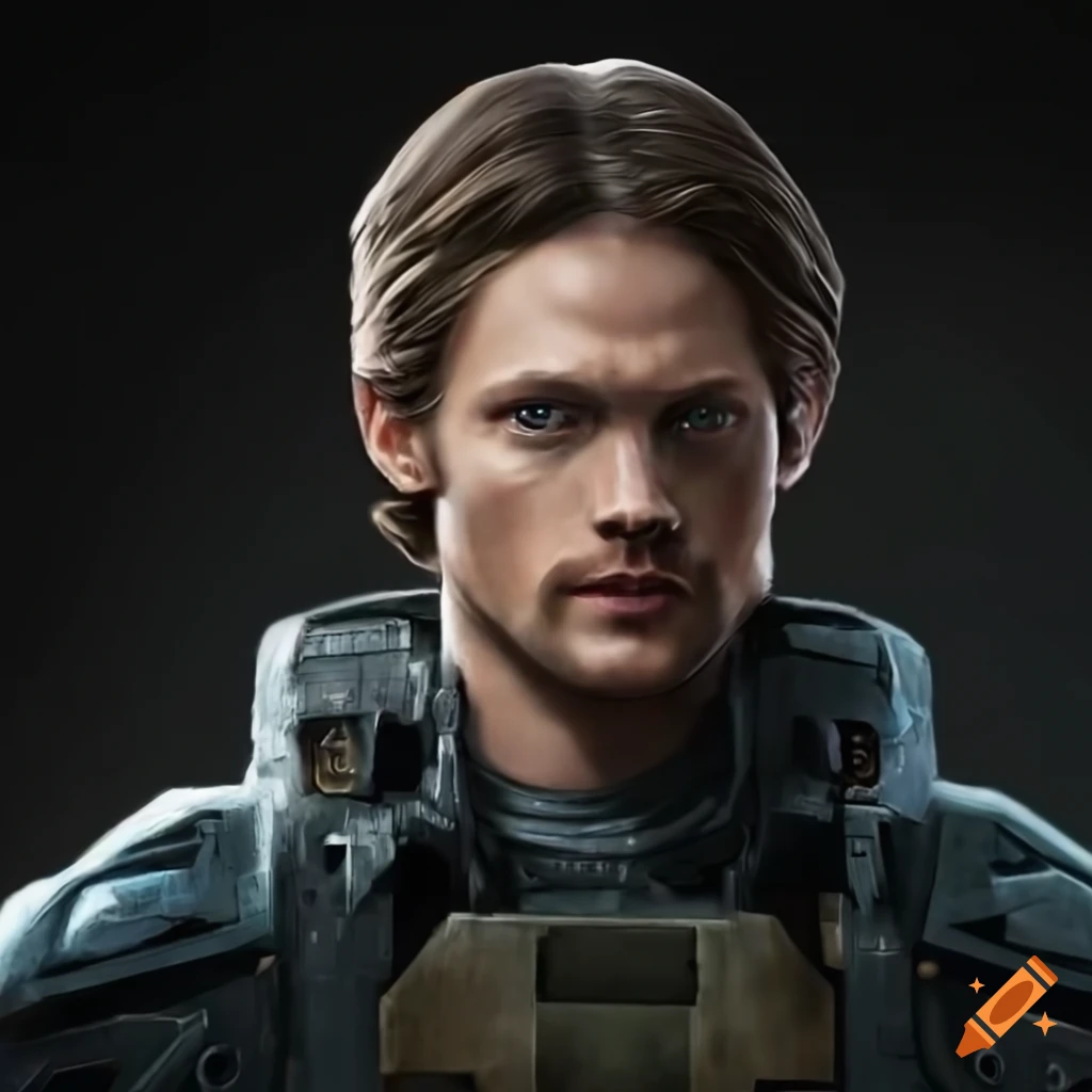 Photorealistic match of sam winchester as chappie on Craiyon