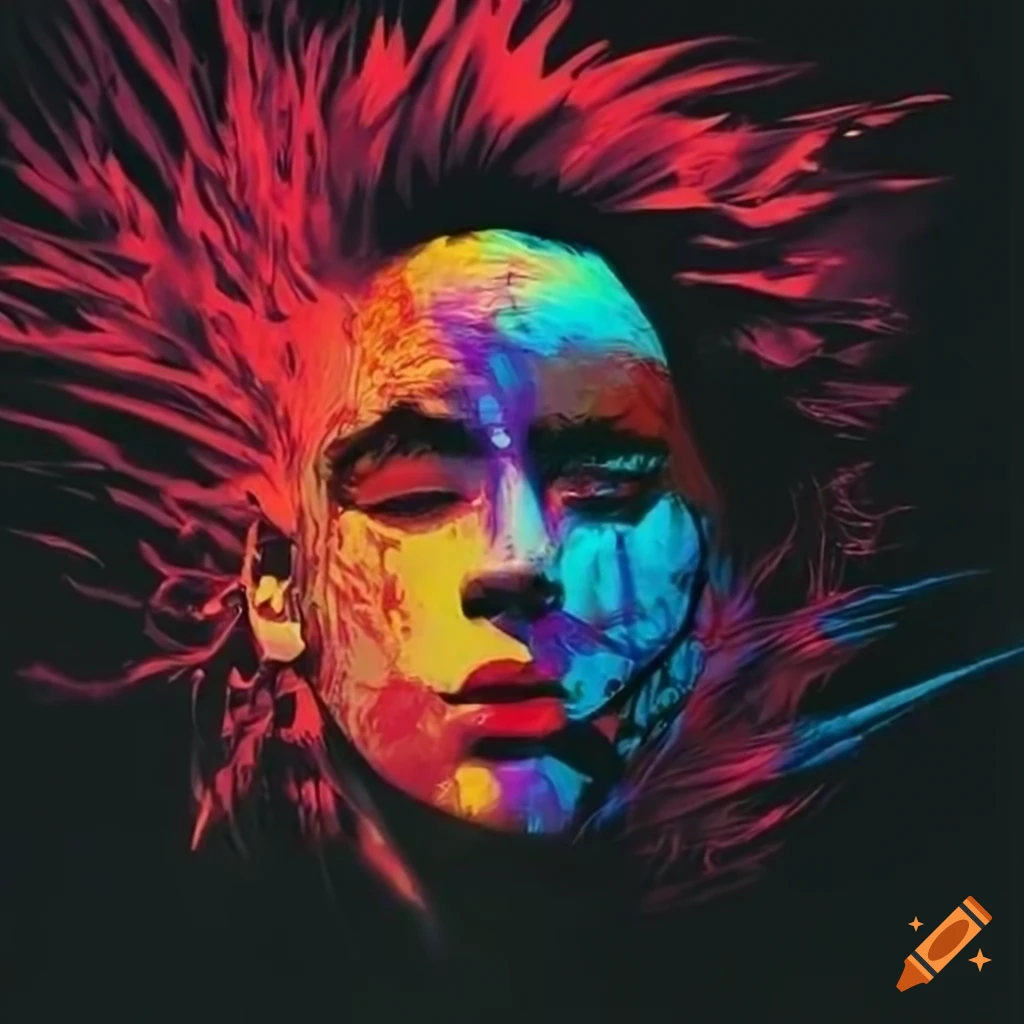 Manic music album cover on Craiyon