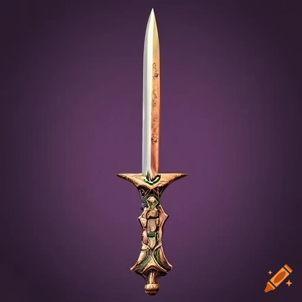 Fantasy copper dagger on Craiyon