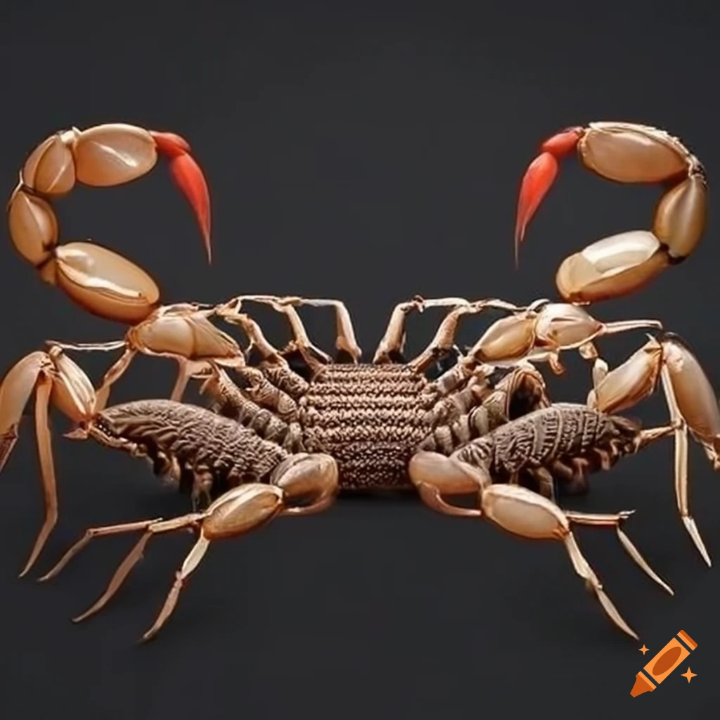 Exotic scorpion-styled couch on Craiyon