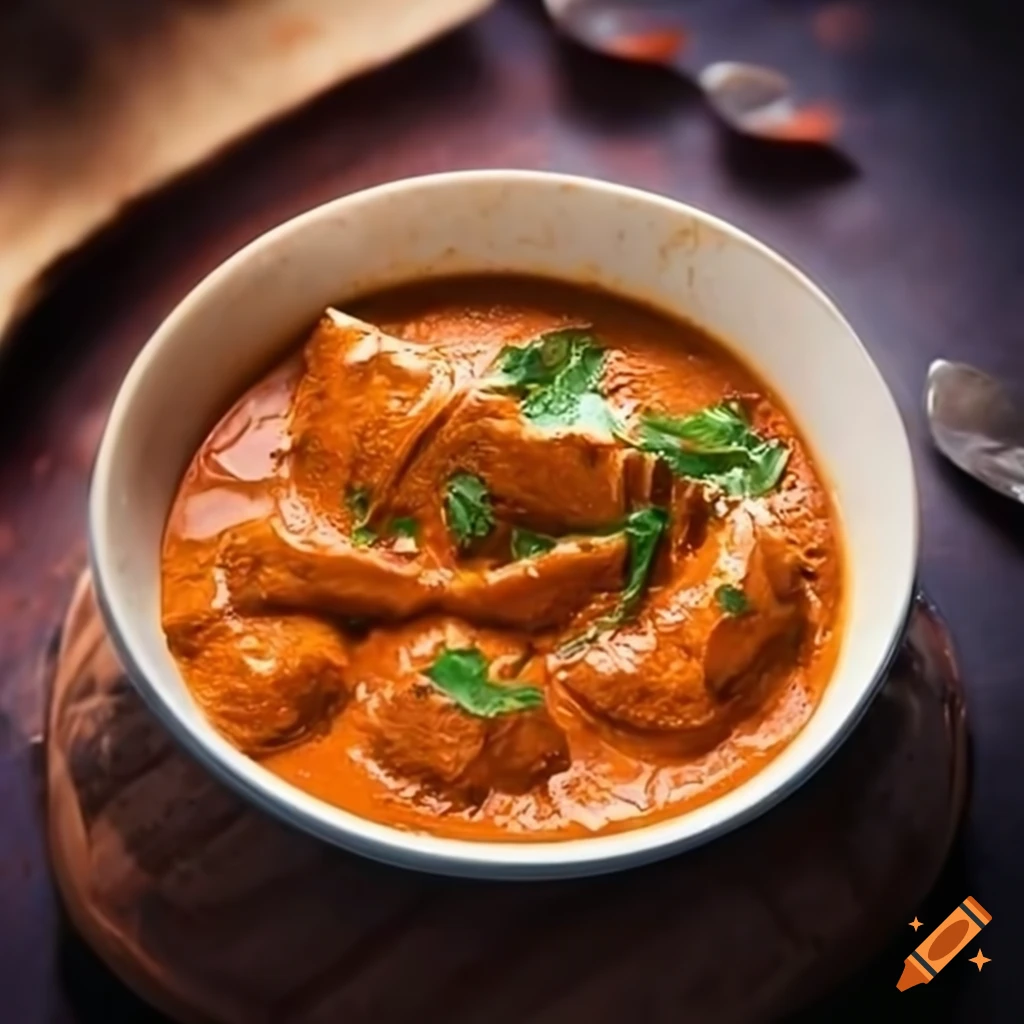 Butter chicken on Craiyon