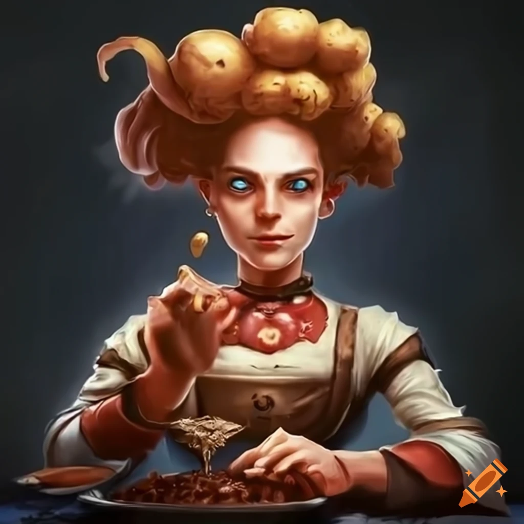 Fantasy chef character on Craiyon