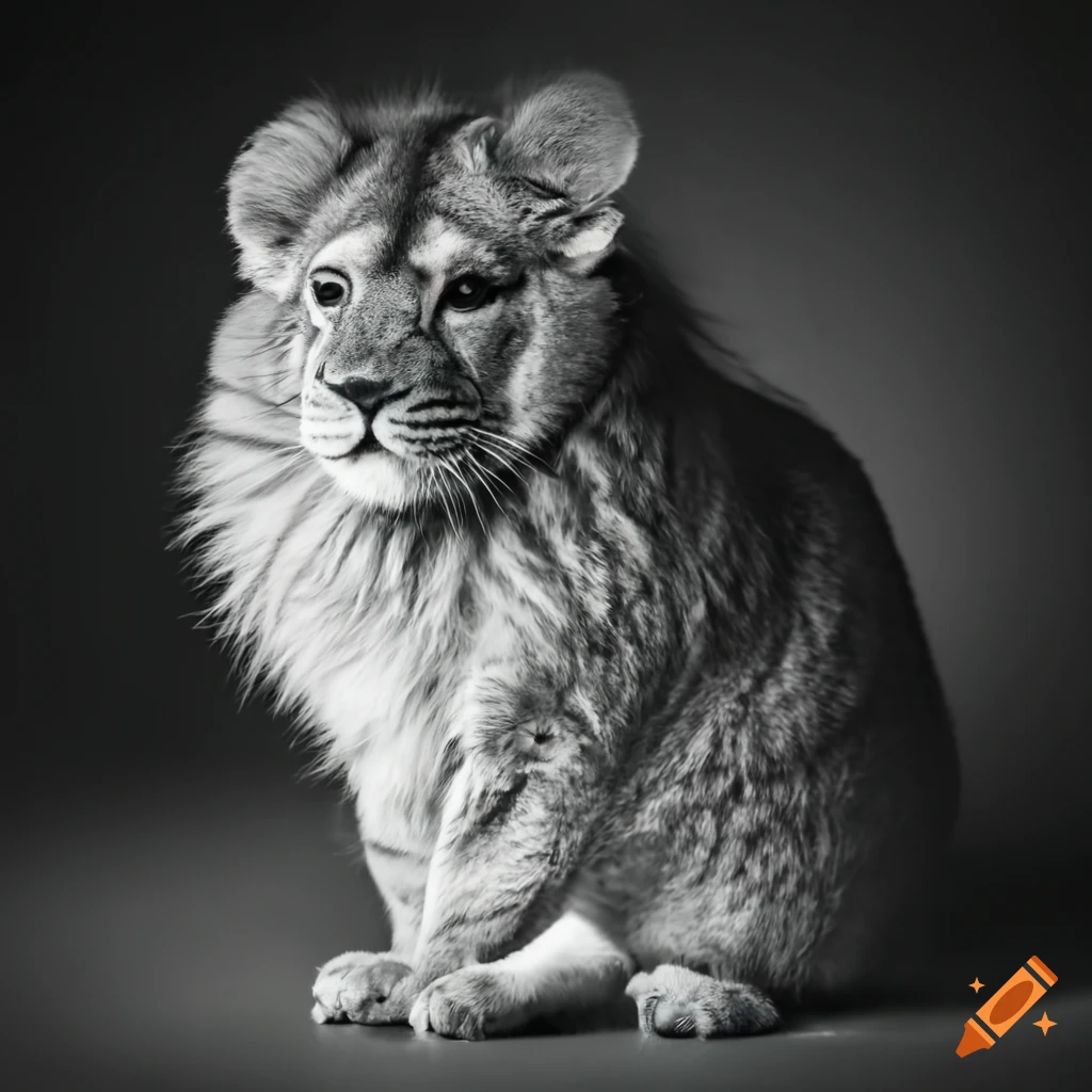 Chinchilla lion hybrid on Craiyon