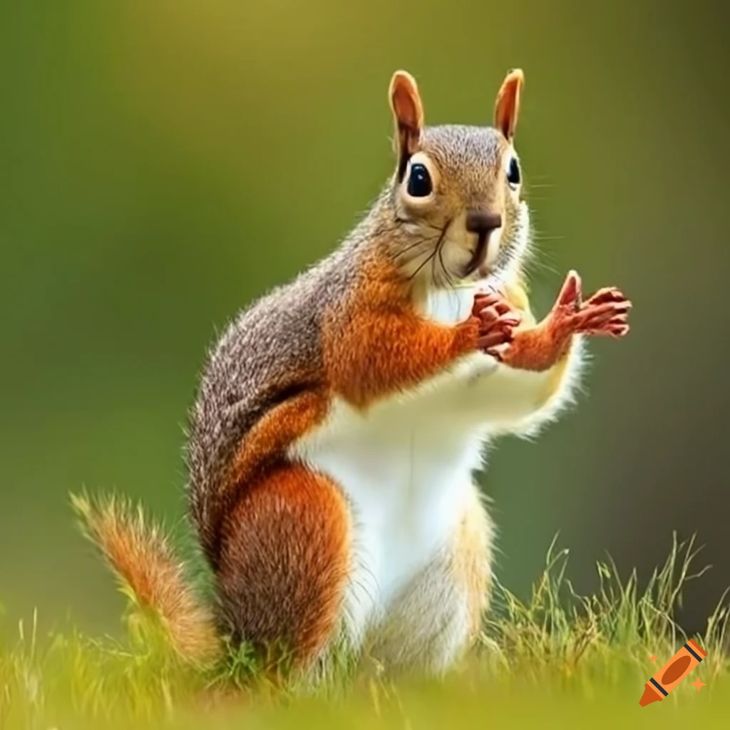 Talking squirrel on Craiyon