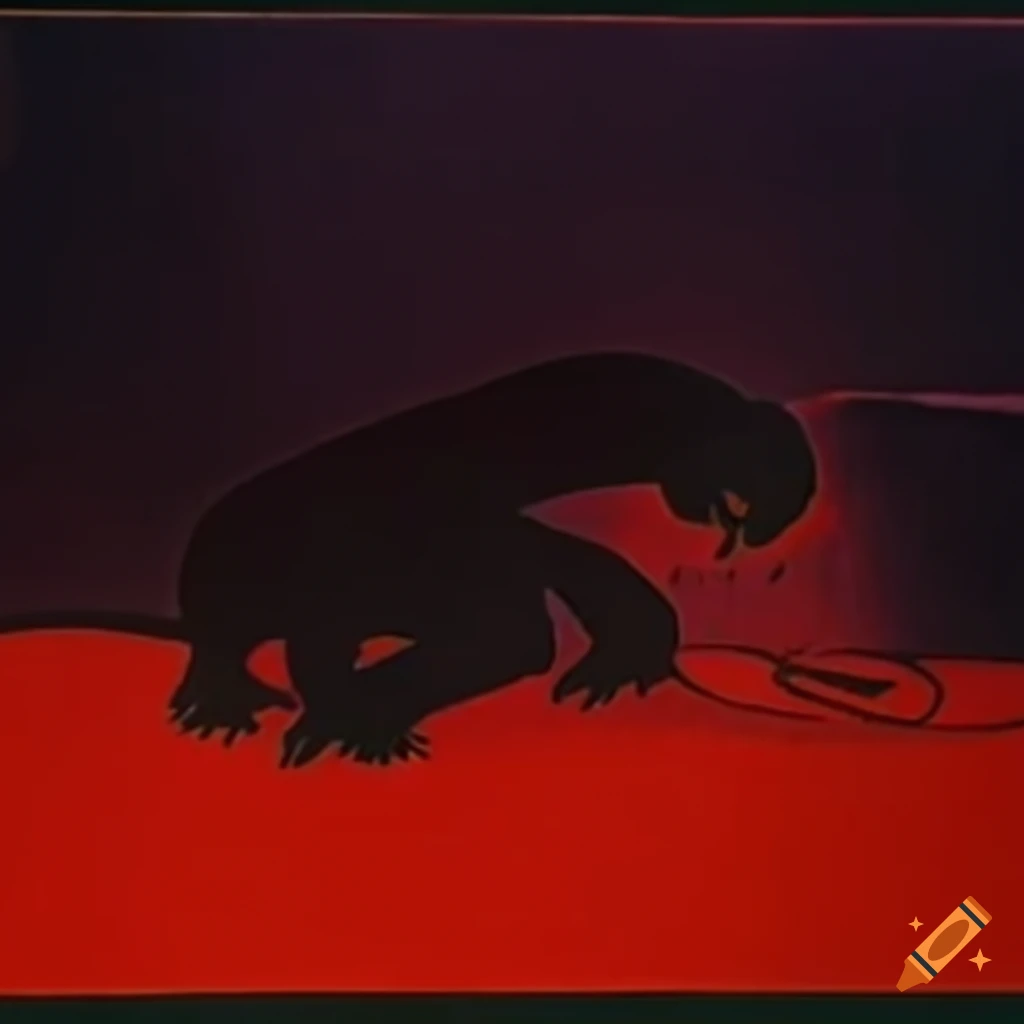 1970s Pink Floyd animation by Gerald Scarfe with a roaring panther and ...