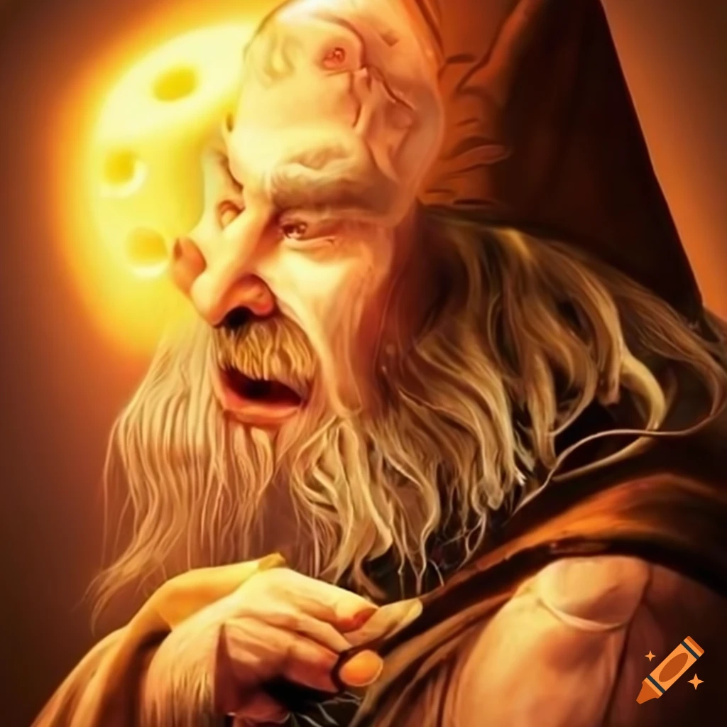Cheese wizard character on Craiyon
