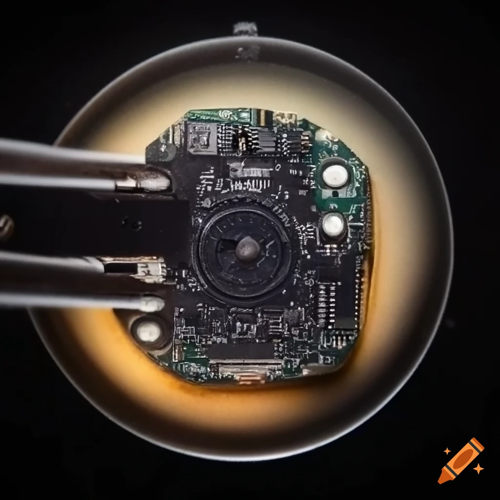 Analog watch gps module, battery, and sim slot inside view on Craiyon