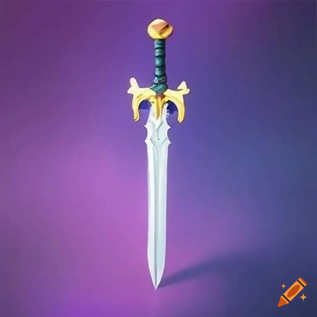 Magic straight master sword with perfection on Craiyon