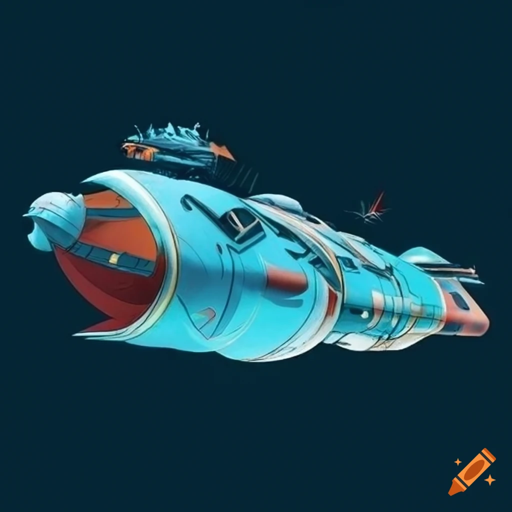 Spaceship of Cuban design on Craiyon