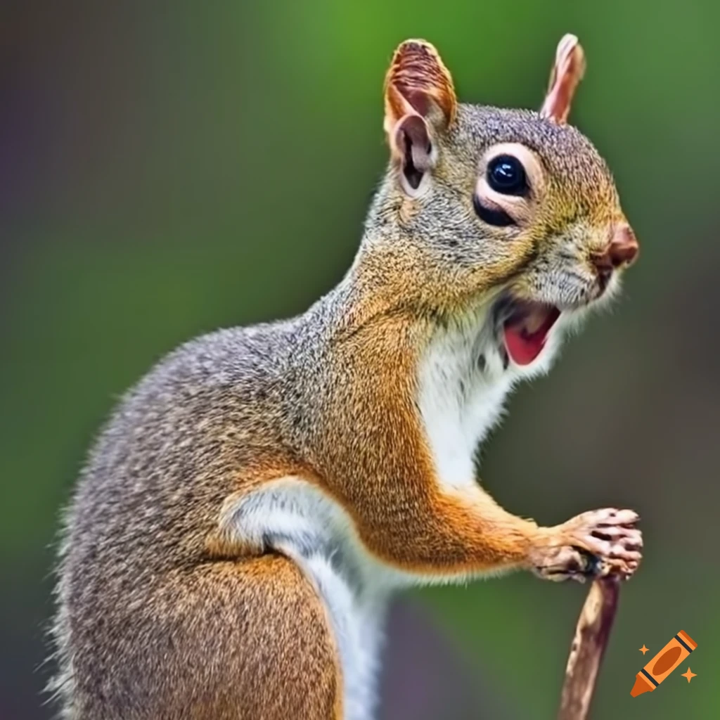 Talking squirrel on Craiyon