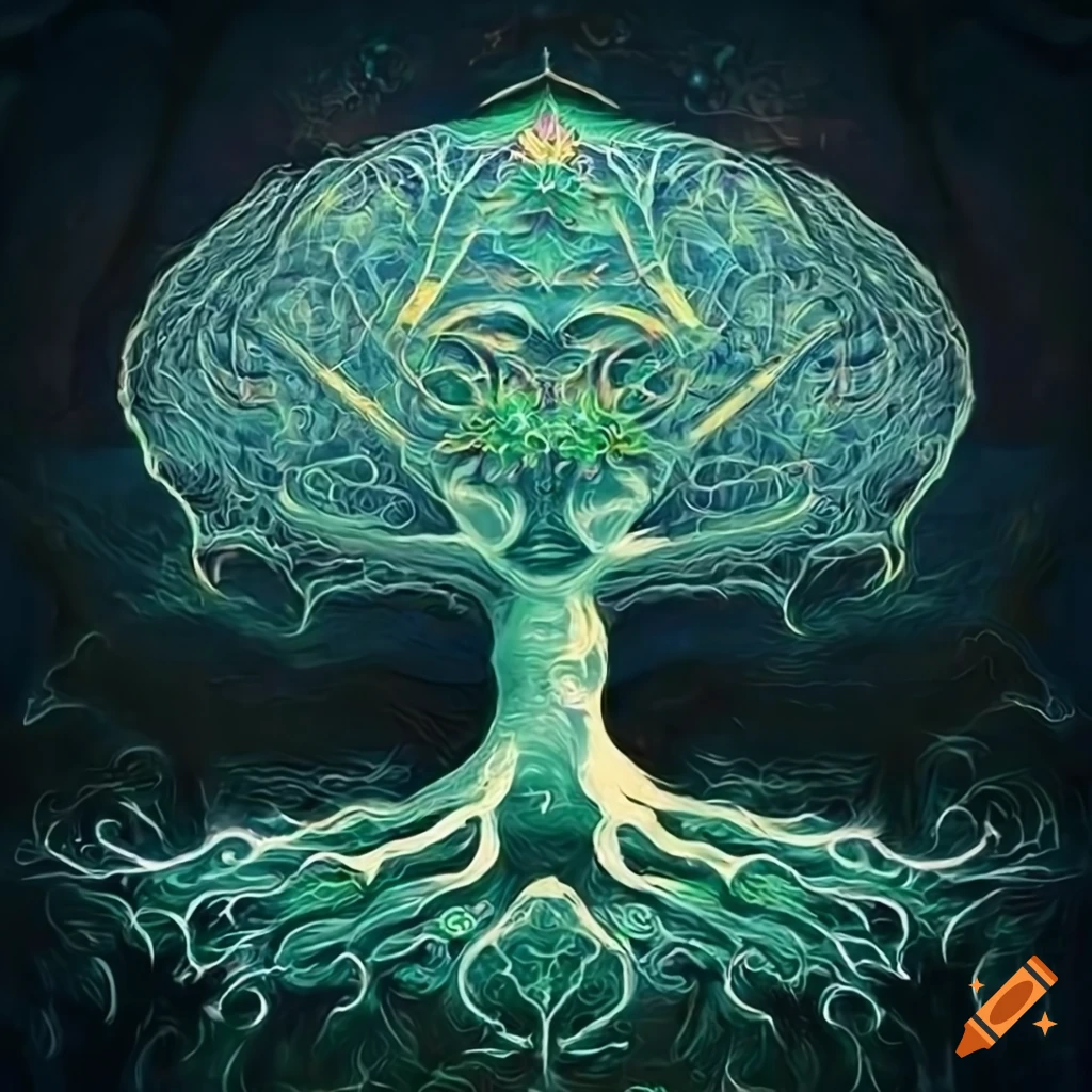 Yggdrasil tree on Craiyon