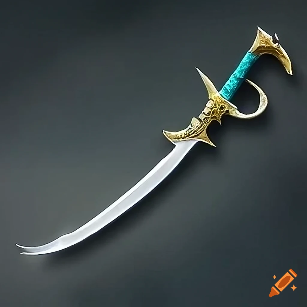 Mythic fantasy perfect master scimitar on Craiyon