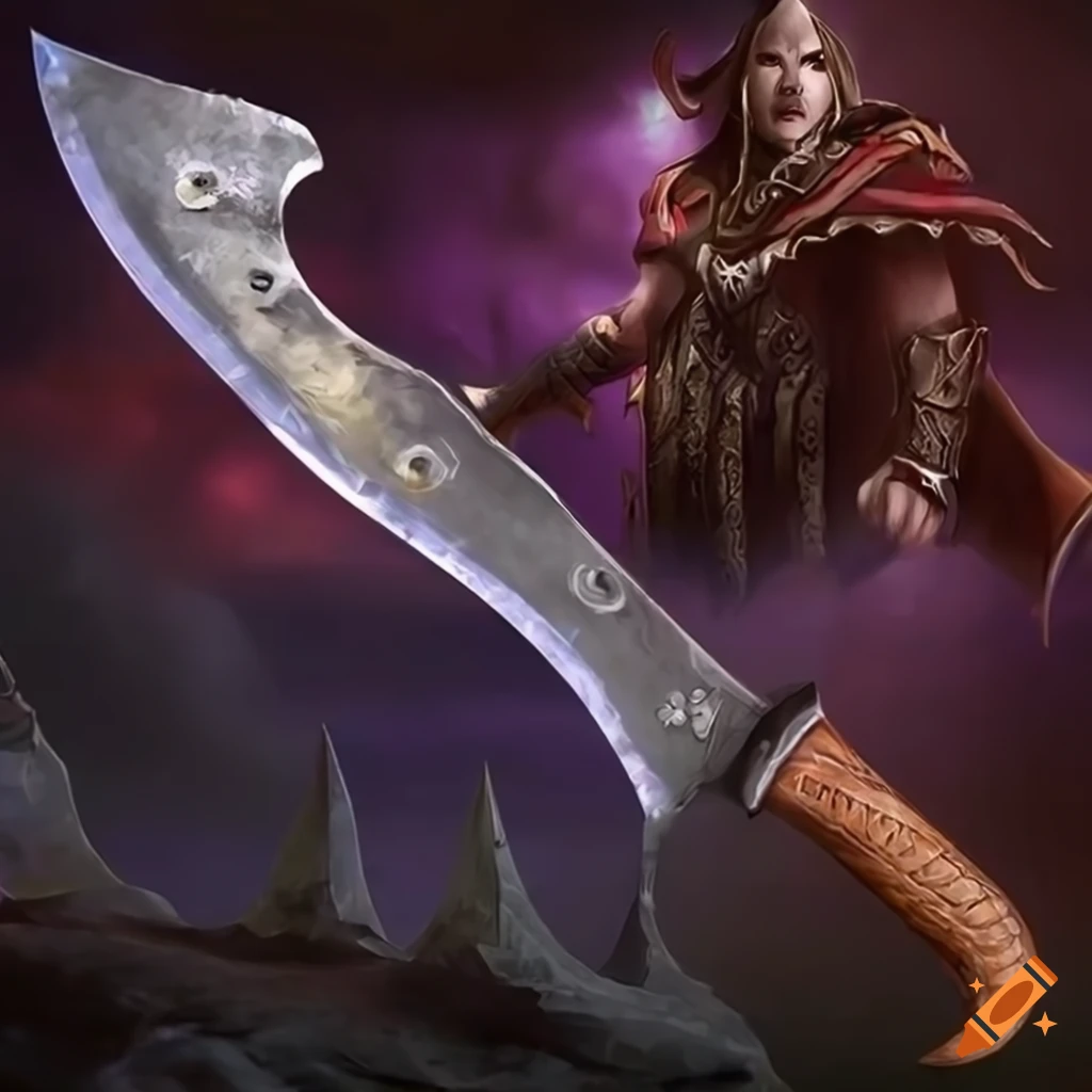 Fantasy magical machete on Craiyon