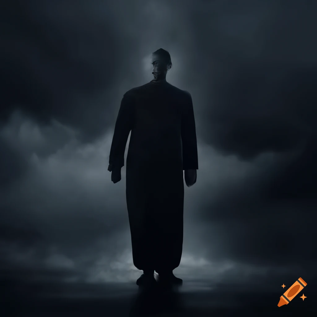 Person standing strong under breaking light rays in a powerful image on ...