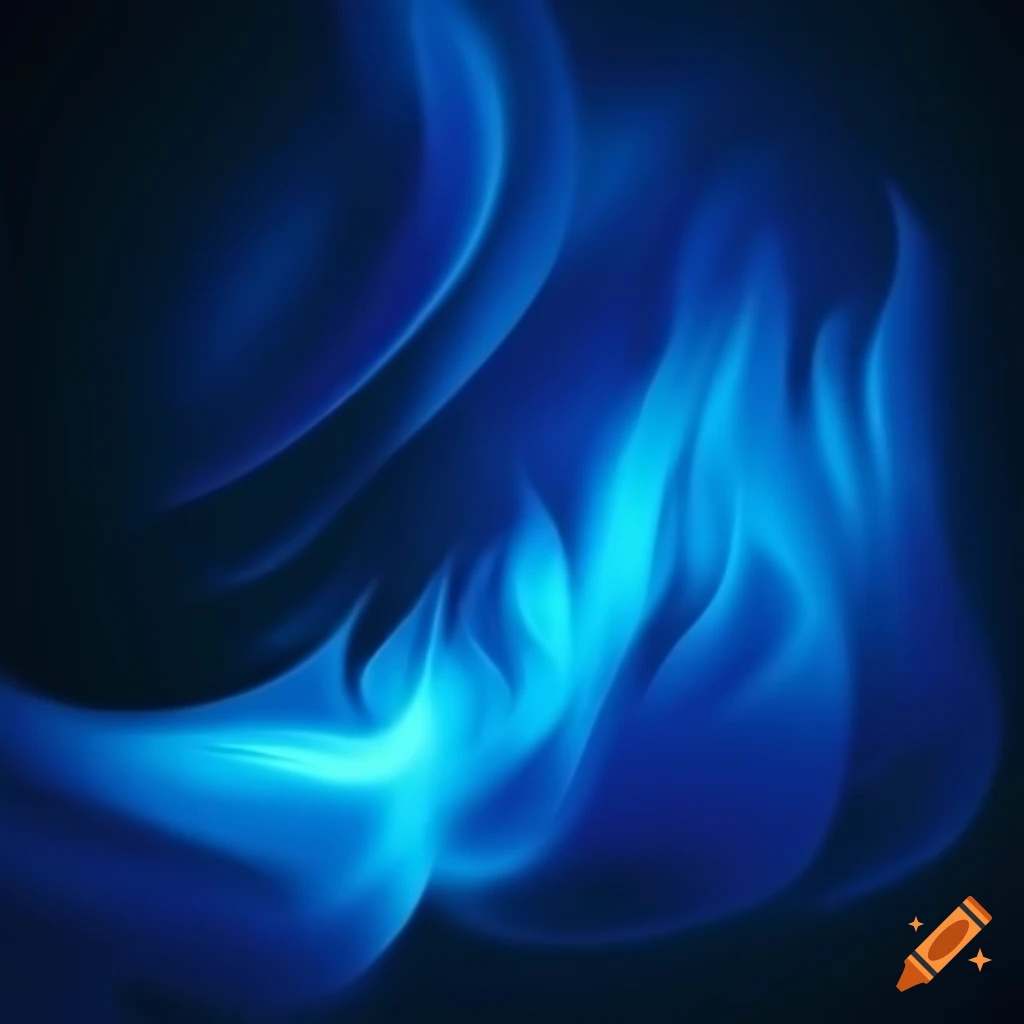 Blue fiery background on Craiyon