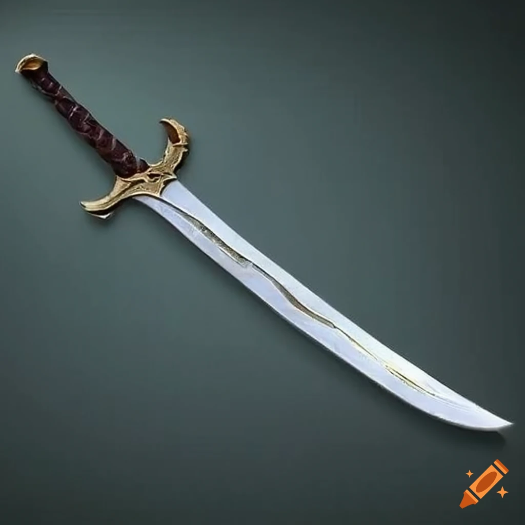Mythic fantasy master scimitar on Craiyon