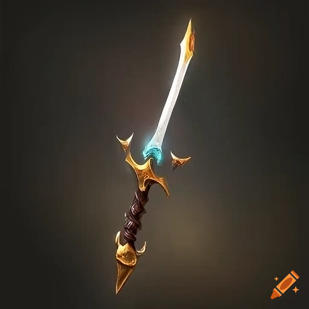 Fantasy rpg sword with magical elements on Craiyon