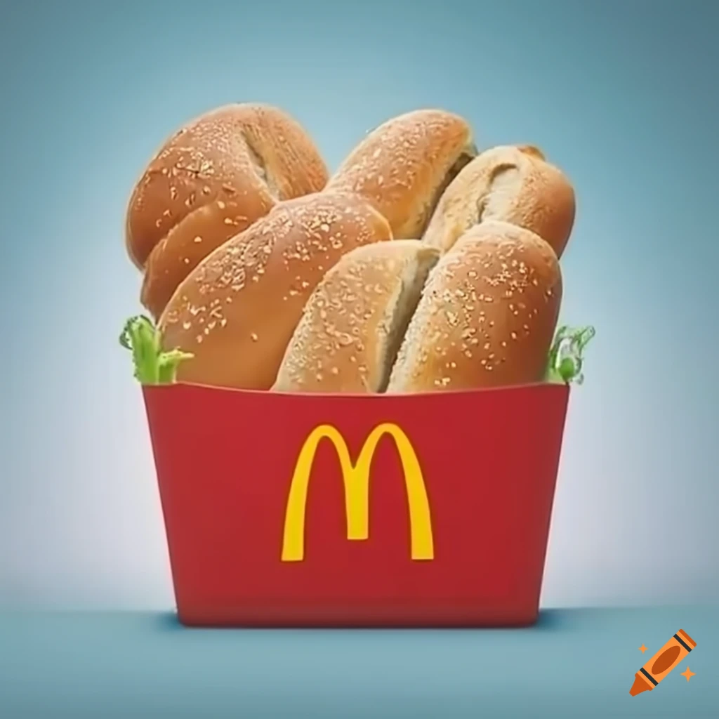 Mcdonald's loaf of bread advertisement on Craiyon