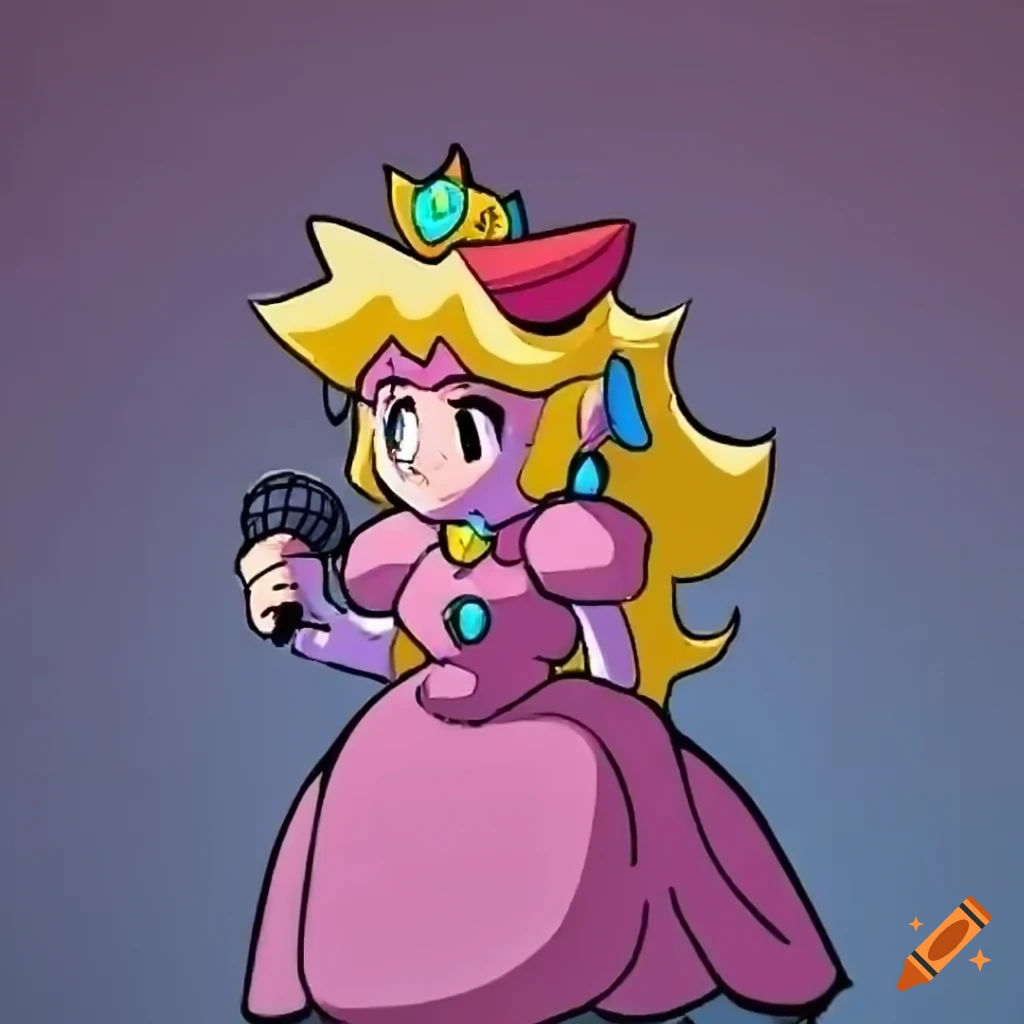 Fnf princess peach idle animation on Craiyon