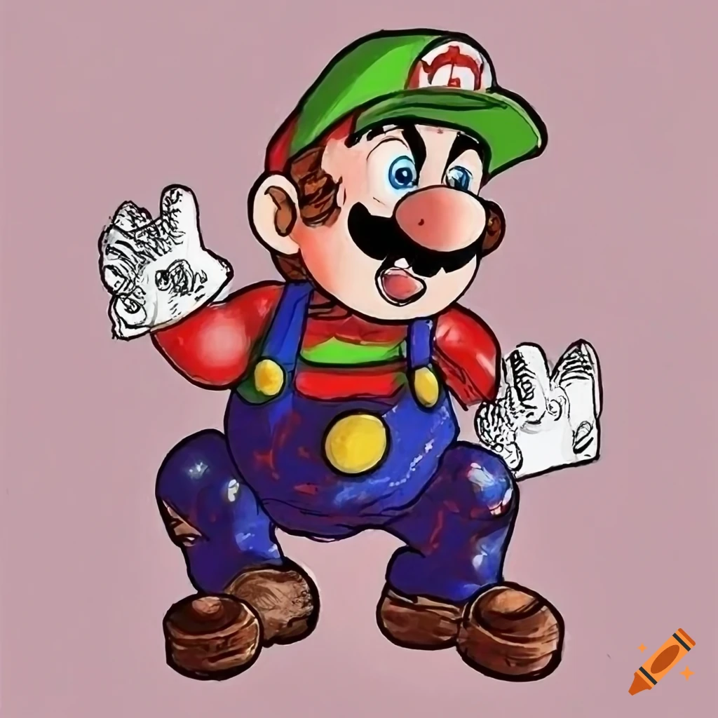 Mario reimagined in JoJo's Bizarre Adventure style by Hirohiko Araki on ...