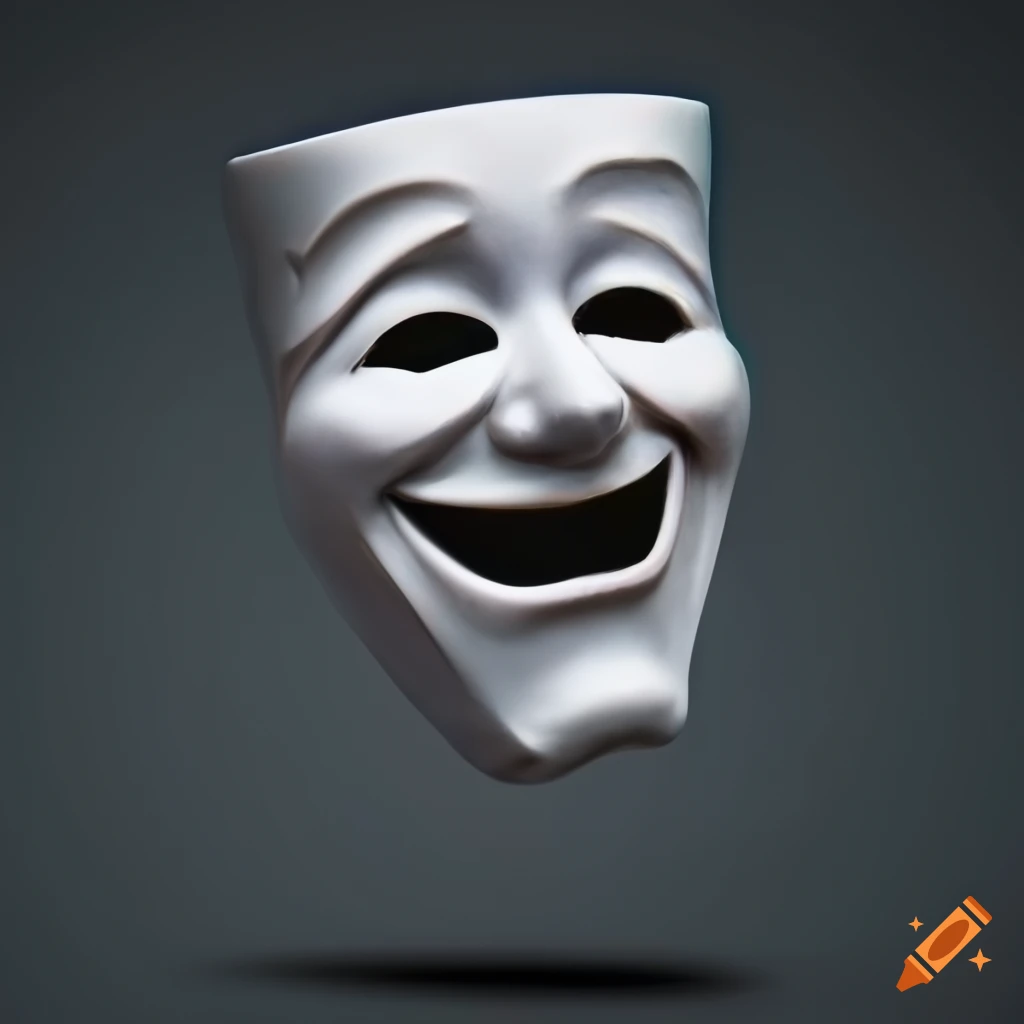 Comedy mask on Craiyon