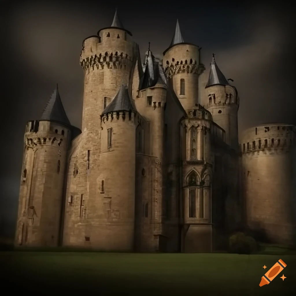 Gothic castle on Craiyon