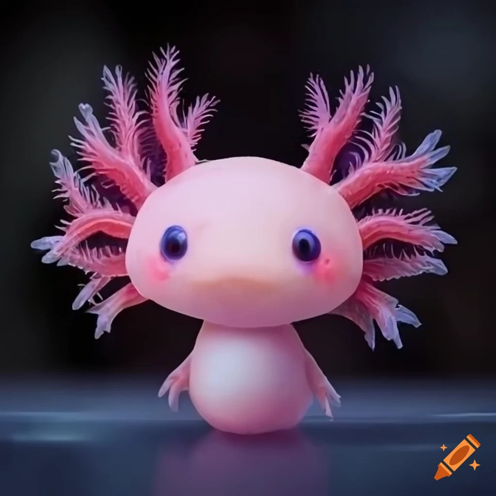 Kawaii axolotl on Craiyon