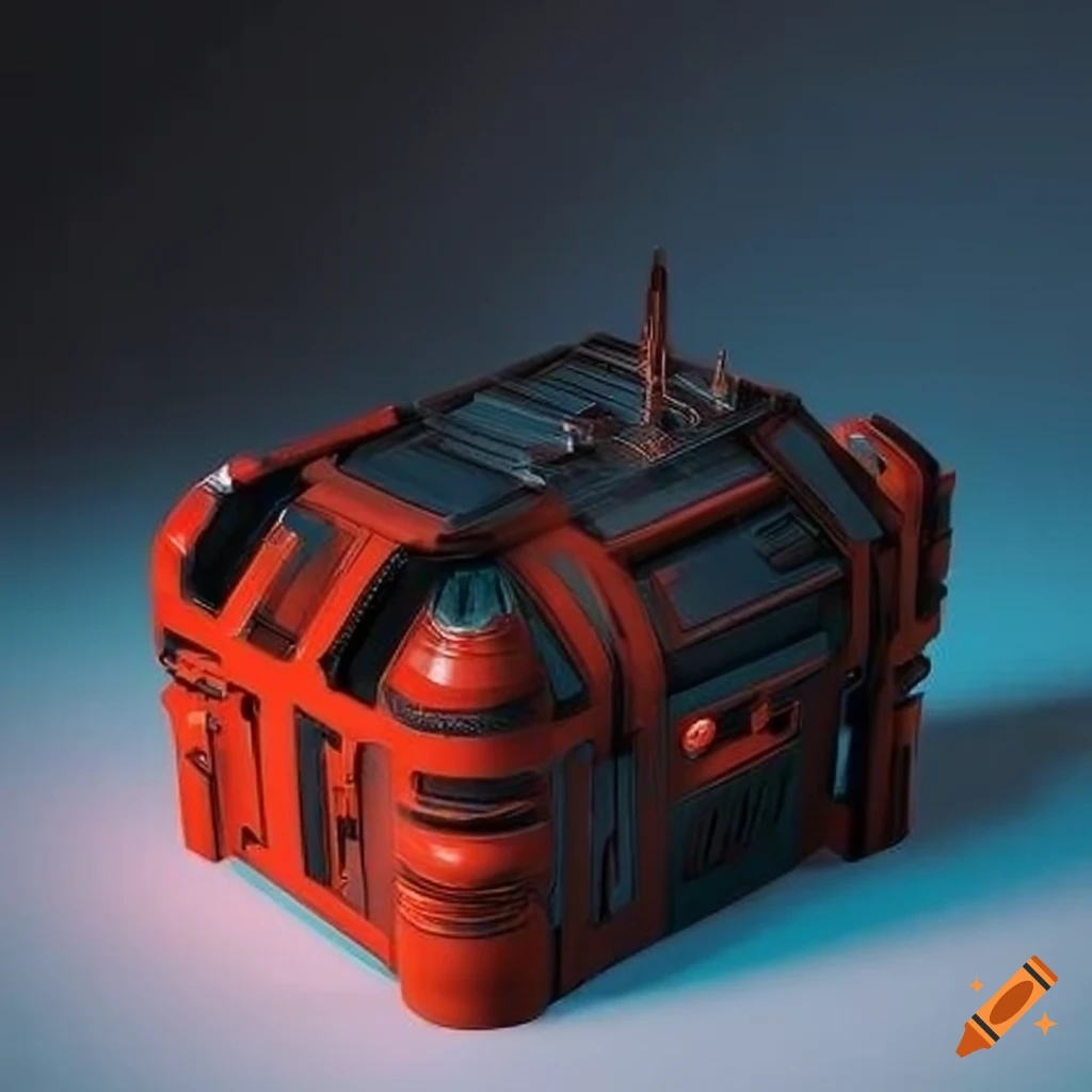 Sci-fi storage box on Craiyon