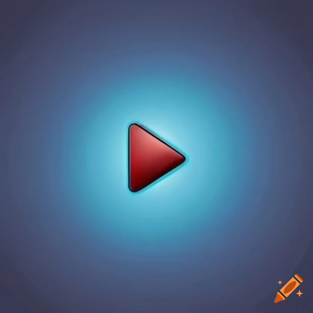 Play button symbol on Craiyon